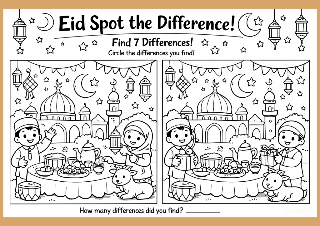 Ramadan & Eid Fun Family Activity Pack Printable - Magic Kids Learning