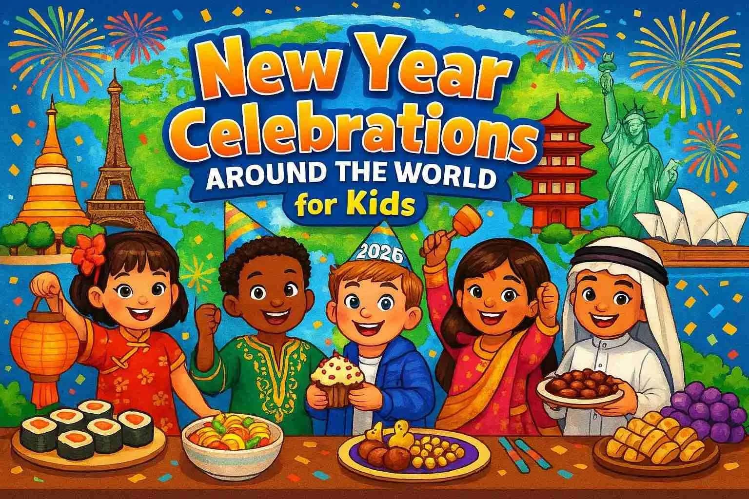 New Year Celebrations Around the World for Kids - Magic Kids Learning