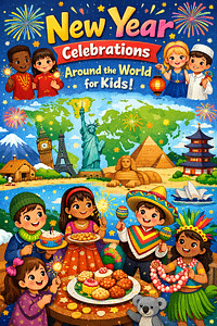 New Year Celebrations Around the World for Kids - Magic Kids Learning