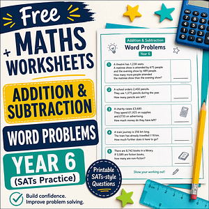 Free Year 6 SATs Addition and Subtraction Word Problems (Printable ...