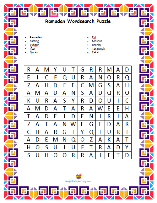 Ramadan Learning Activities Pack for Kids (Primary) - Magic Kids Learning