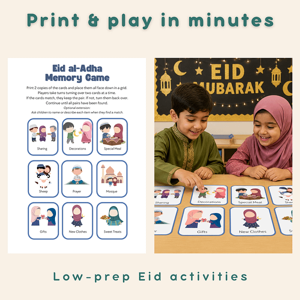 Eid al-Adha Activity Pack for Kids (Printable Worksheets, Crafts ...