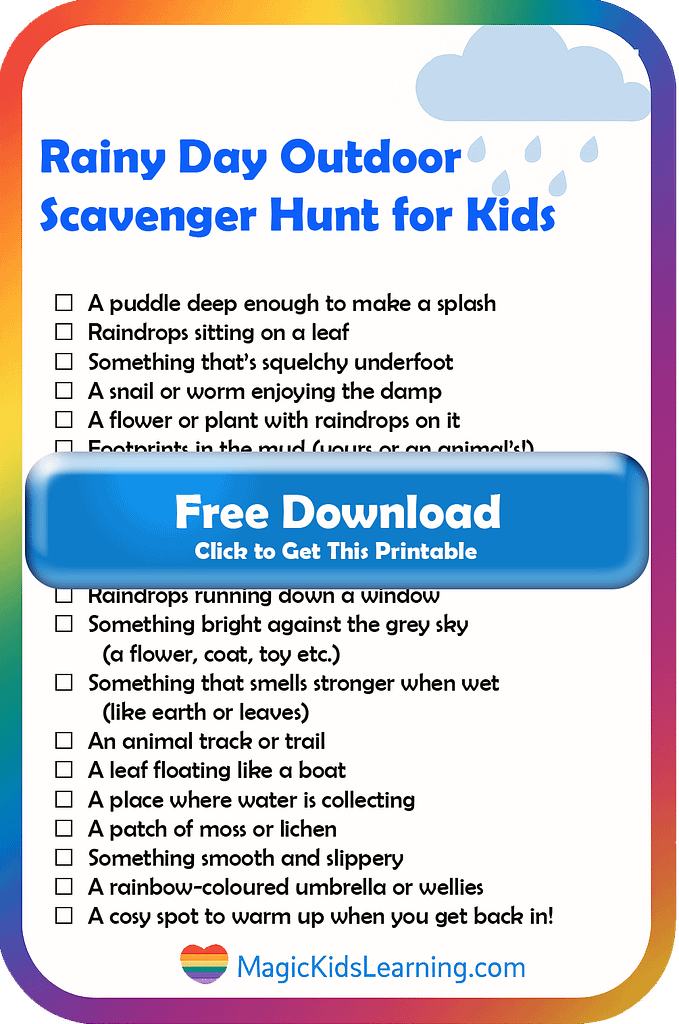 Puddle-Powered Play: 20 Rainy Day Outdoor Activities Kids Will Love ...