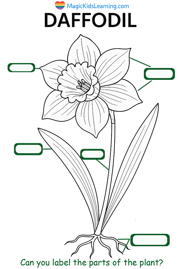Egg Box Daffodil Craft + Exploring the Parts of a Flower - Magic Kids ...