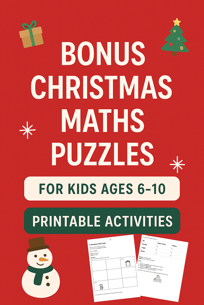 Christmas Maths Puzzles for Kids (Free Printable Activities) - Magic ...