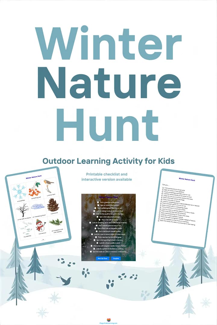 Free Printable Nature Scavenger Hunts for Kids: No-Prep Outdoor Fun ...