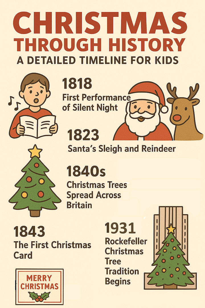 Christmas Through History: A Simple Timeline for Kids - Magic Kids Learning