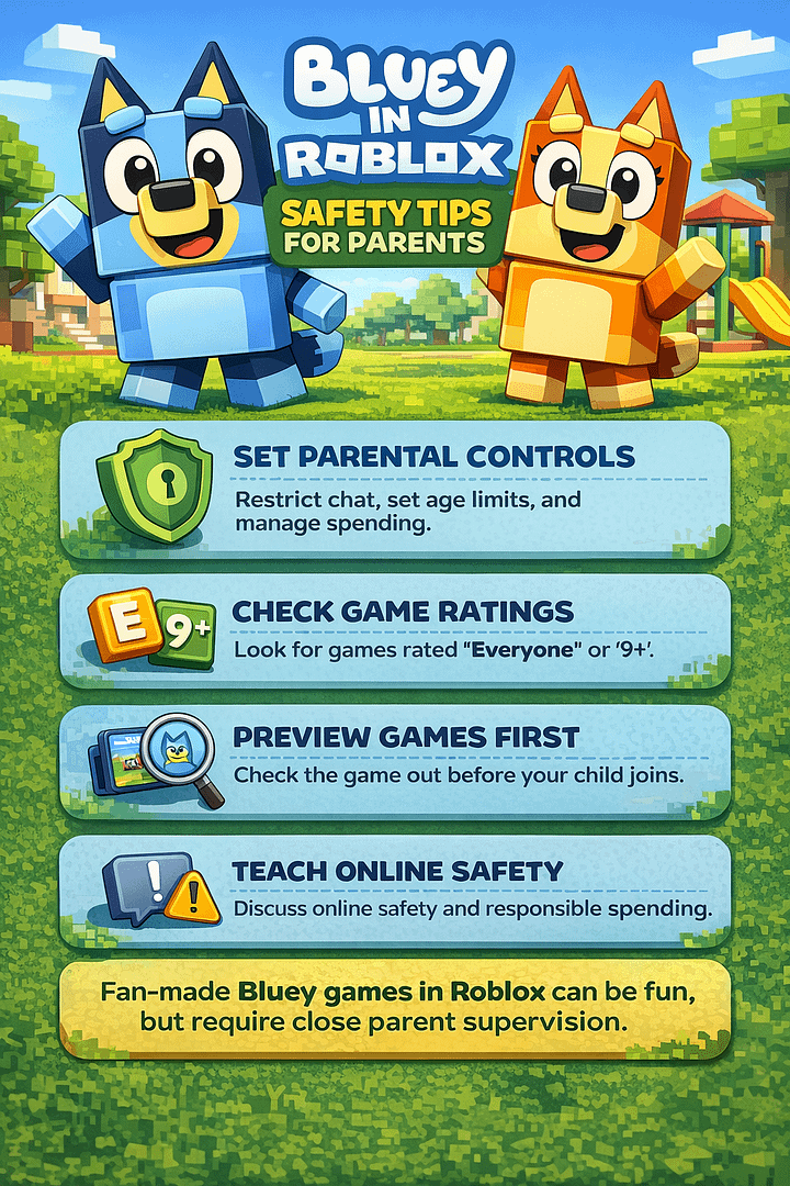 Bluey Roblox Parents Guide for Safe Gaming - Magic Kids Learning