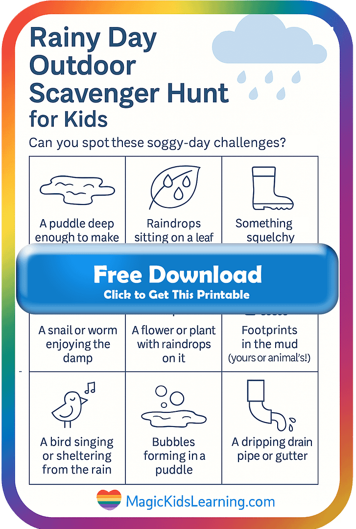 Puddle-Powered Play: 20 Rainy Day Outdoor Activities Kids Will Love ...