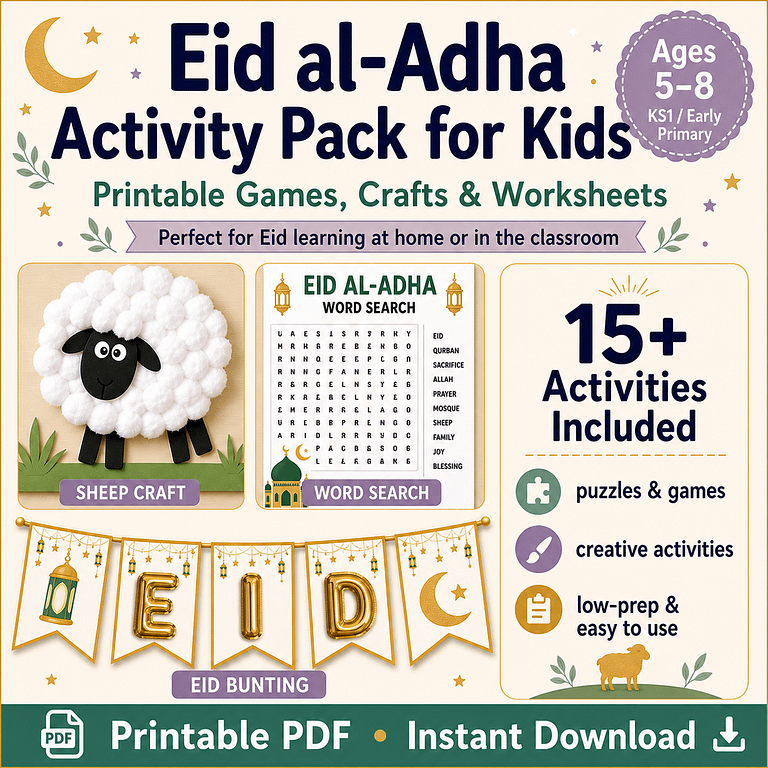 Eid al-Adha Activities for Kids (Low-Prep Ideas for Home or Classroom ...