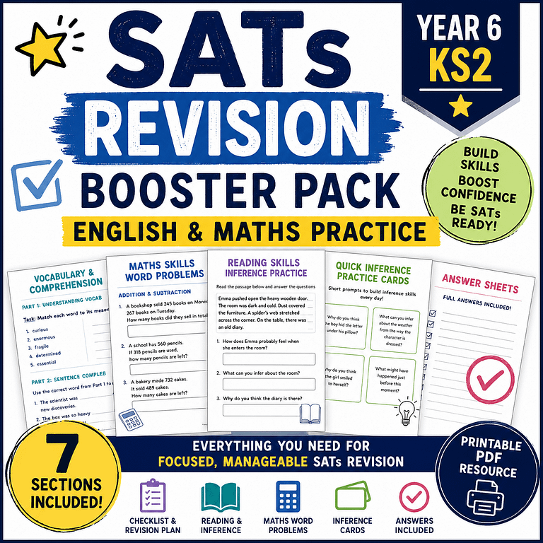 Free SATs Revision Worksheets (Maths, Reading & SPaG) - Magic Kids Learning