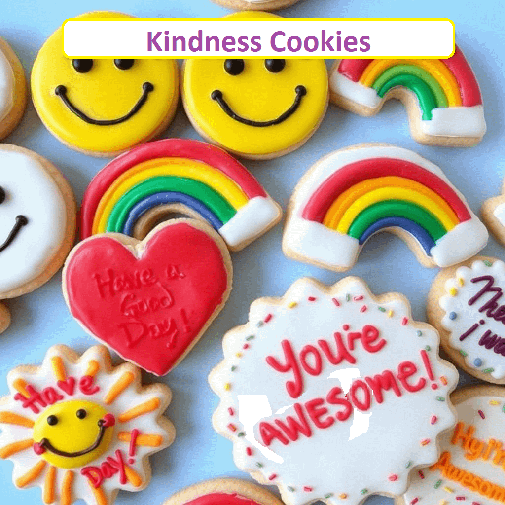 Kindness Cookies recipe for kids to gift delicious treats on Random ...