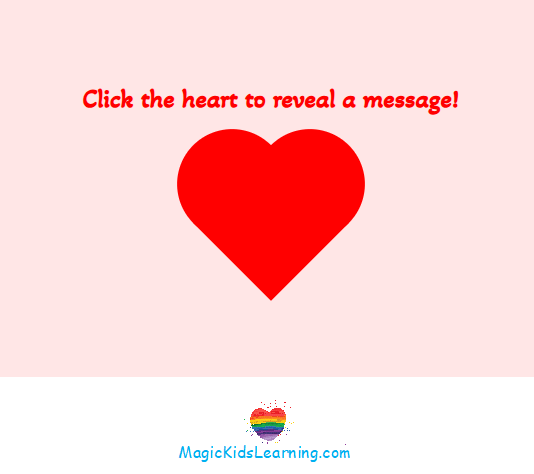 How to Create a Clickable Heart with a Hidden Message Using HTML, CSS ...