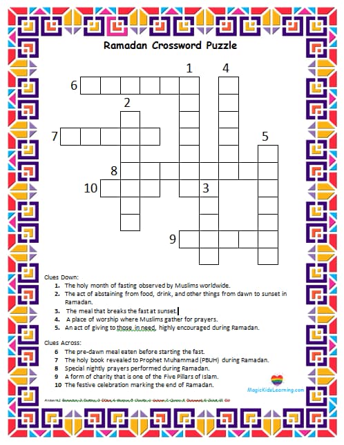 Ramadan Word Searches, Puzzles and Games: Reinforce Key Concepts and ...
